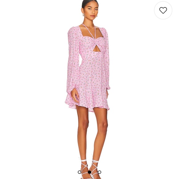 AFRM | Dresses | X Revolve Paulina Mini Dress In Lilac Ditsy | Poshmark